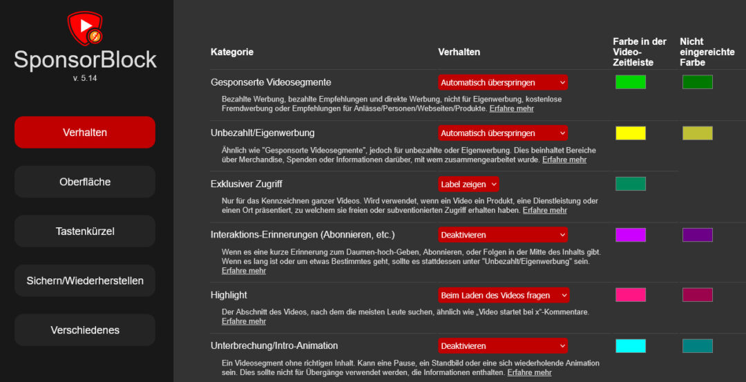 SponsorBlock - Browsererweiterung gegen Youtube-Sponsoren und mehr ...